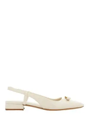 FERRAGAMO Salvatore Ferragamo Bow Slingback Heel Nude