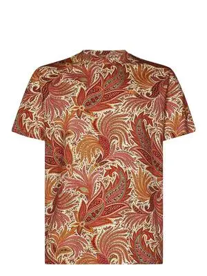 Etro Paisley-print T-shirt Brown