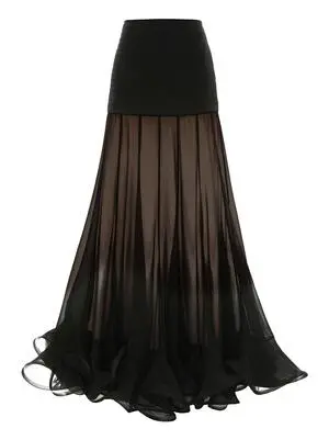Zimmermann Illustration Maxi Skirt - Black
