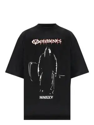 Vetements Reaper Logo Printed T-shirt - Black
