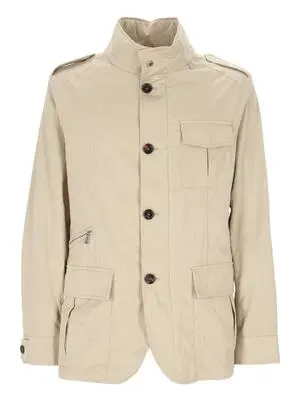 MOORER Porto Utility Jacket - Beige