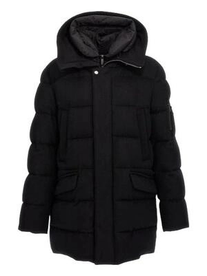 MOORER Moorer Davide-LSL Hooded Down Jacket Black
