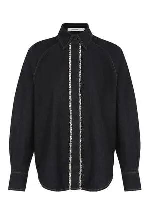 Zimmermann Long-sleeved Denim Shirt - Night Sky