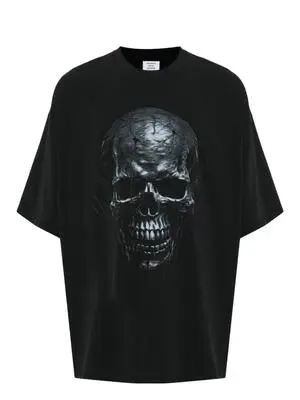 Vetements Skull Printed Oversized T-shirt - Black/multicolor