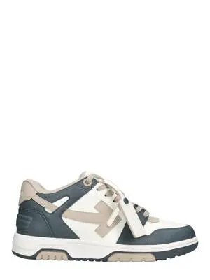 Off-White Leather Out Of Office Sneakers Blue