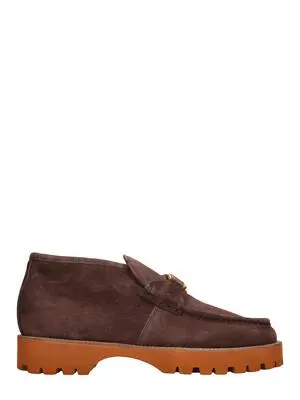 Valentino Garavani Suede Lord Chunky Loafers - Brown