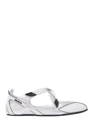 Attico The Floor 01 Ballerina Flats - Silver