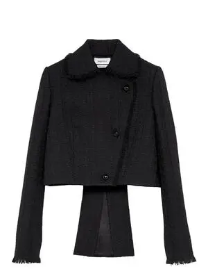 ALEXANDER MCQUEEN McQueen Wool-Blend Tweed Jacket