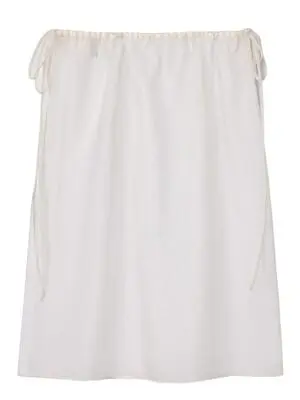 DUNST Drawstring Midi Skirt - Ivory
