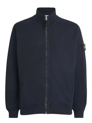 Stone Island Organic Cotton Track Jacket - Navy