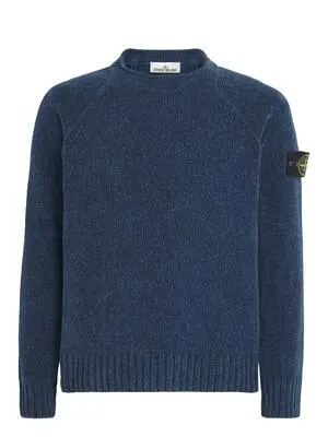 Stone Island Cotton Mélange Sweater - Blue