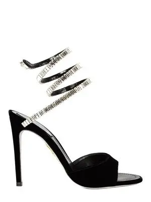 RENE CAOVILLA Rene Caovilla Spark Velvet Sandals