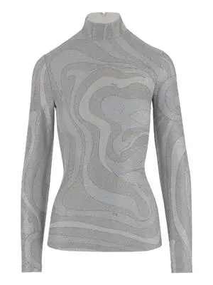Emilio Pucci Abstract Pattern Sweater - Gray