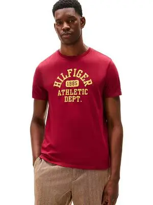 Tommy Hilfiger Hilfiger 1985 Athletic Logo T-shirt - Rouge