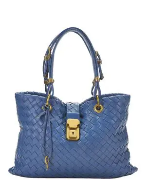 Bottega Veneta Bottega Veneta Intrecciato Capri Tote Small Blue
