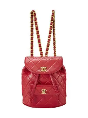 Chanel Quilted Calfskin Duma Backpack - Red