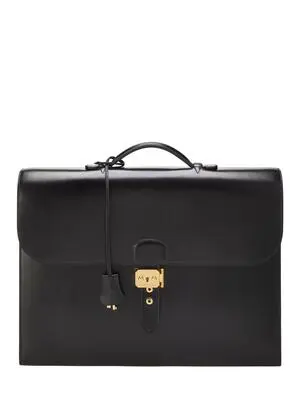 Hermès Sac À Dépêches 38 Briefcase - Black