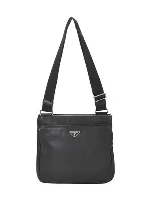 Prada Vitello Daino Messenger Bag - Black