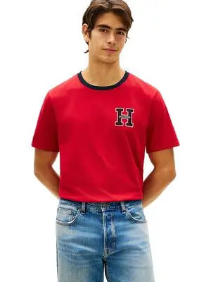 Tommy Hilfiger Hilfiger Logo T-shirt - Medium Red