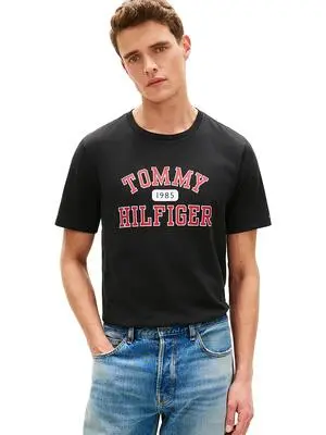 Tommy Hilfiger Tommy Varsity Logo T-shirt - Black