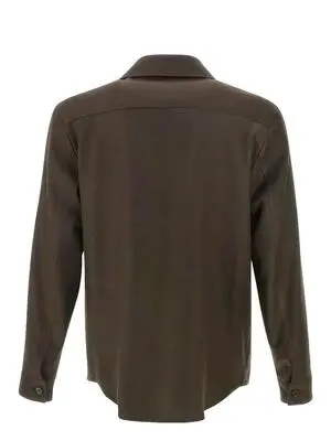 BRIGLIA 1949 Button-up Flap-pocket Jacket - Brown