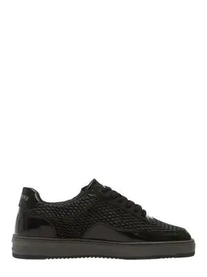 Filling Pieces Mondo Reed Woven-panel Sneakers - Black