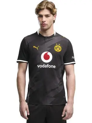 PUMA Borussia Dortmund Away Authentic Soccer Jersey - Black