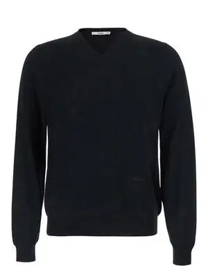 Fendi Wool V-neck Pullover - Multicolor