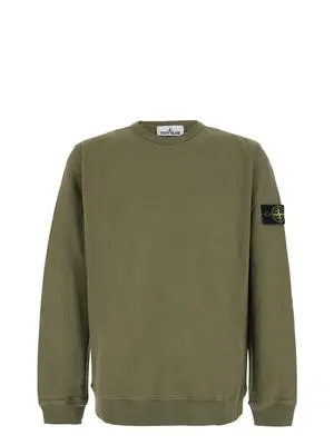 Stone Island Organic Cotton Sweatshirt - Green