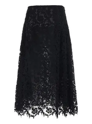 Fendi Macrame Lace Midi Skirt - Multicolor