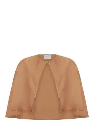 FORTE_FORTE Satin Envers Cape - Pink