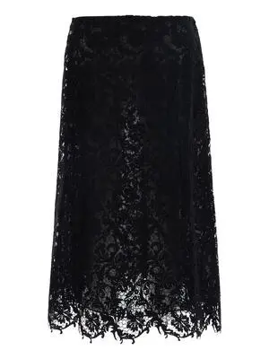 Fendi Macrame Lace Midi Skirt - Multicolor