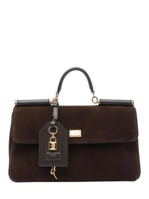 Dolce & Gabbana Suede Handbag - Brown