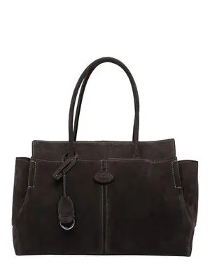 TOD'S Suede Shopping Bag - Brown