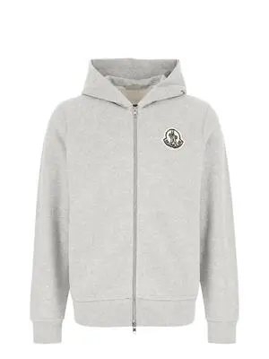 Moncler MONCLER Zip Up Hooded Sweatshirt Multicolor