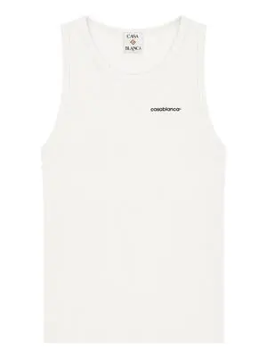 Casablanca Ribbed Tank Top - Multicolor