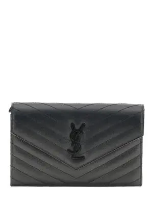 Saint Laurent Cassandre Mini Shoulder Bag - Black