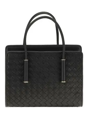 Bottega Veneta Intrecciato Handbag - Black