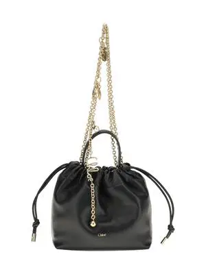 Chloé CHLOÉ Leather Mini Shoulder Bag Black