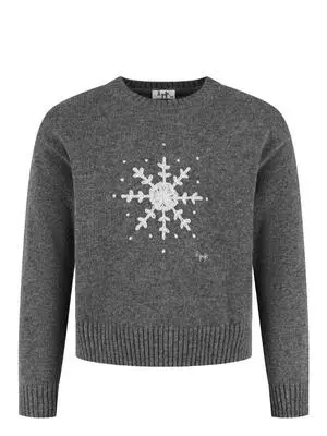 IL GUFO Round Neck Pullover - Gray