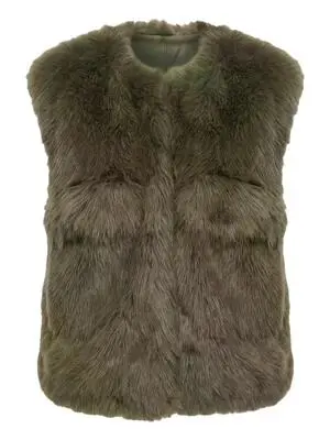 MANZONI 24 Fur Gilet - Grey