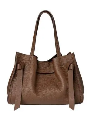VISONA` Visona Vittoria Suede Handbag - Brown