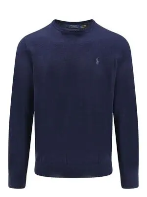 Polo Ralph Lauren Sweater With Embroidered Pony - Blue