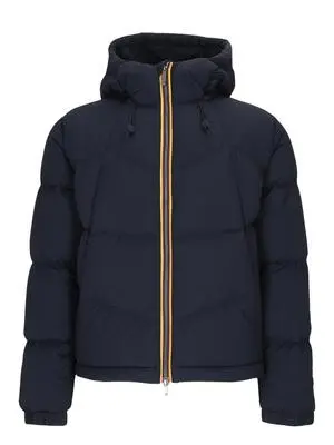 K-WAY Down Jacket With Hood - Blue