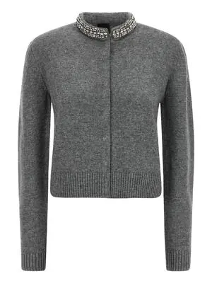 PINKO PINKO Colonia Cardigan With Jewel Collar