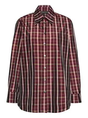 ELENA MIRO` ELENA MIRÒ Taffetas Check Shirt