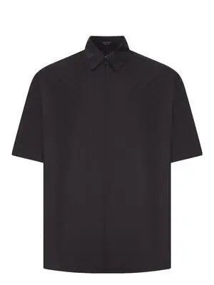 Gucci Gg Cotton Poplin Zip Shirt - Brown