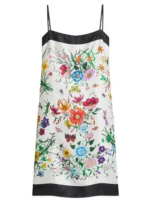 Gucci Printed Silk Twill Dress - Multicolor