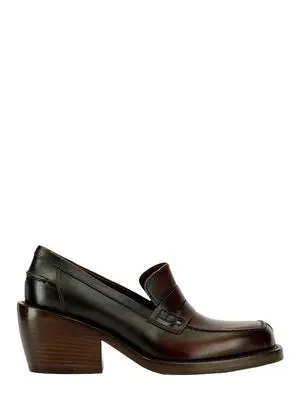 Dries Van Noten Leather Penny Loafers - Multicolor
