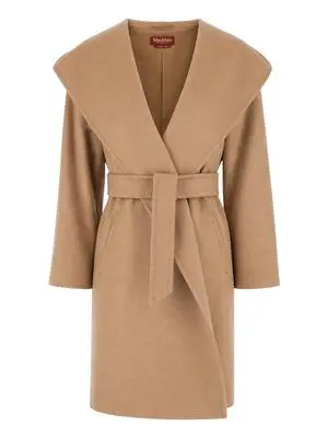 MAX MARA MAX MARA STUDIO Hooded Belted Coat